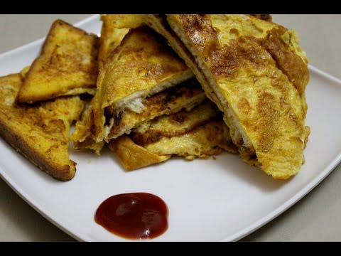 Bread Omelette Recipe-How To Make Bread Omelet Easy and Quick-Bread ...
