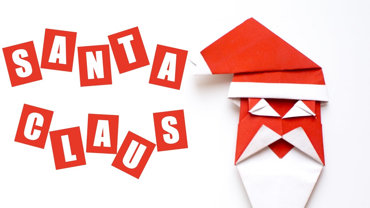 Christmas DIY for Kids. Santa Claus origami - YouTube