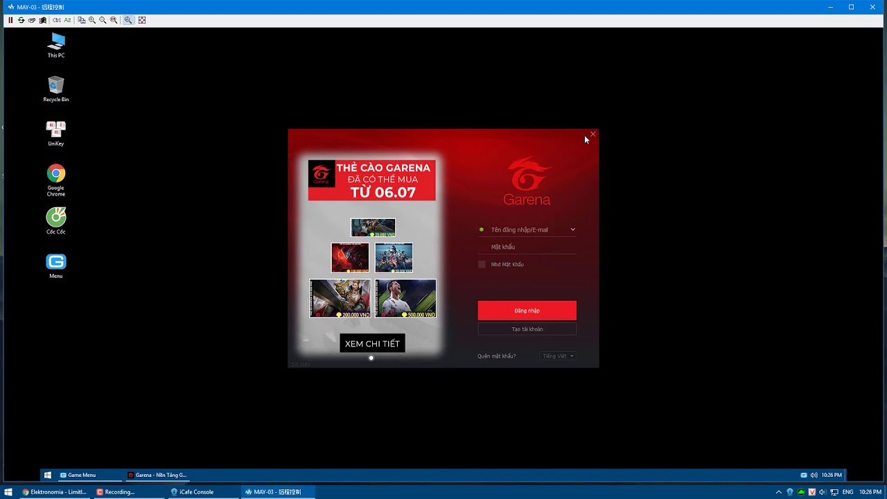 iCafe8 Key - Menu Gcafe 2.0 - Full Trức Lăng - YouTube