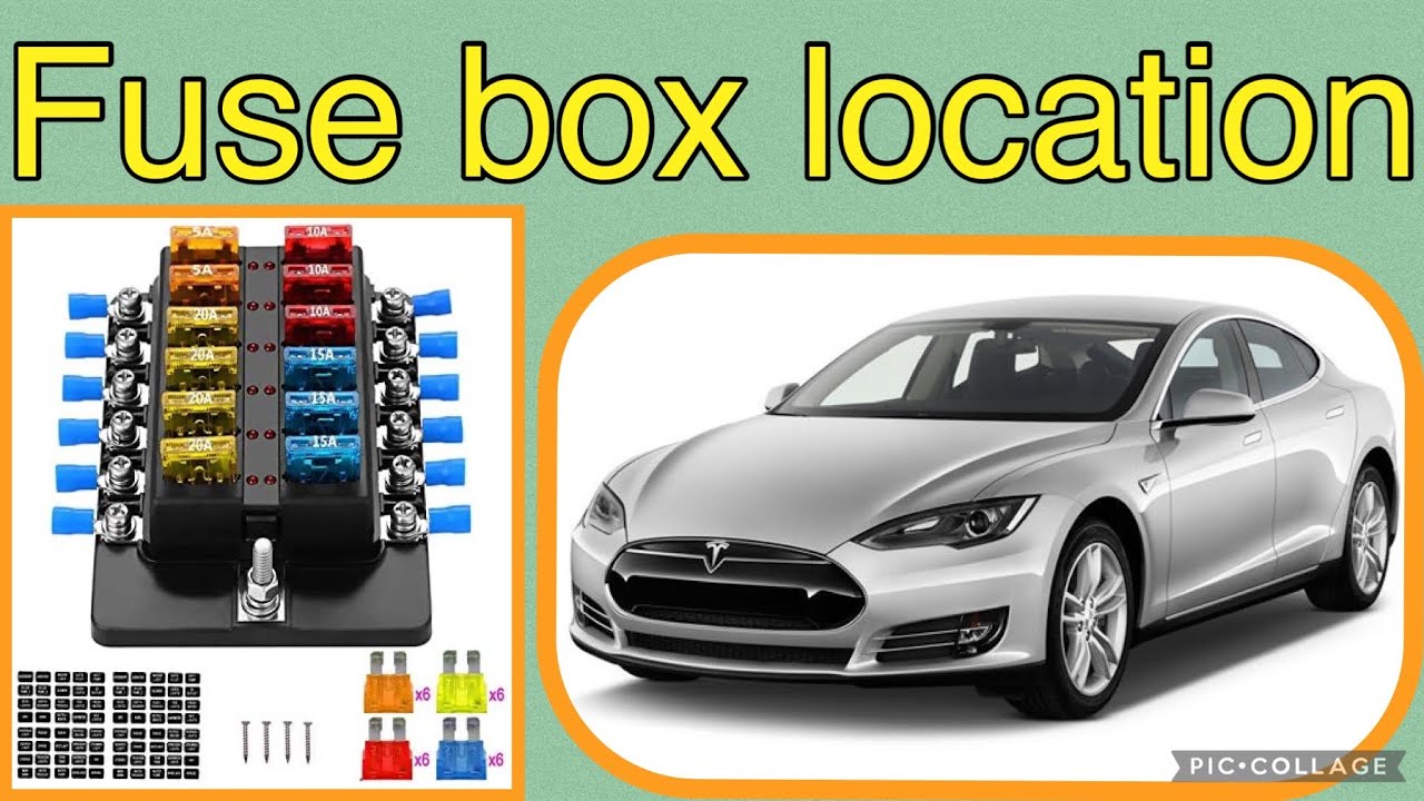 The fuse box location on a 2013 Tesla model S - YouTube