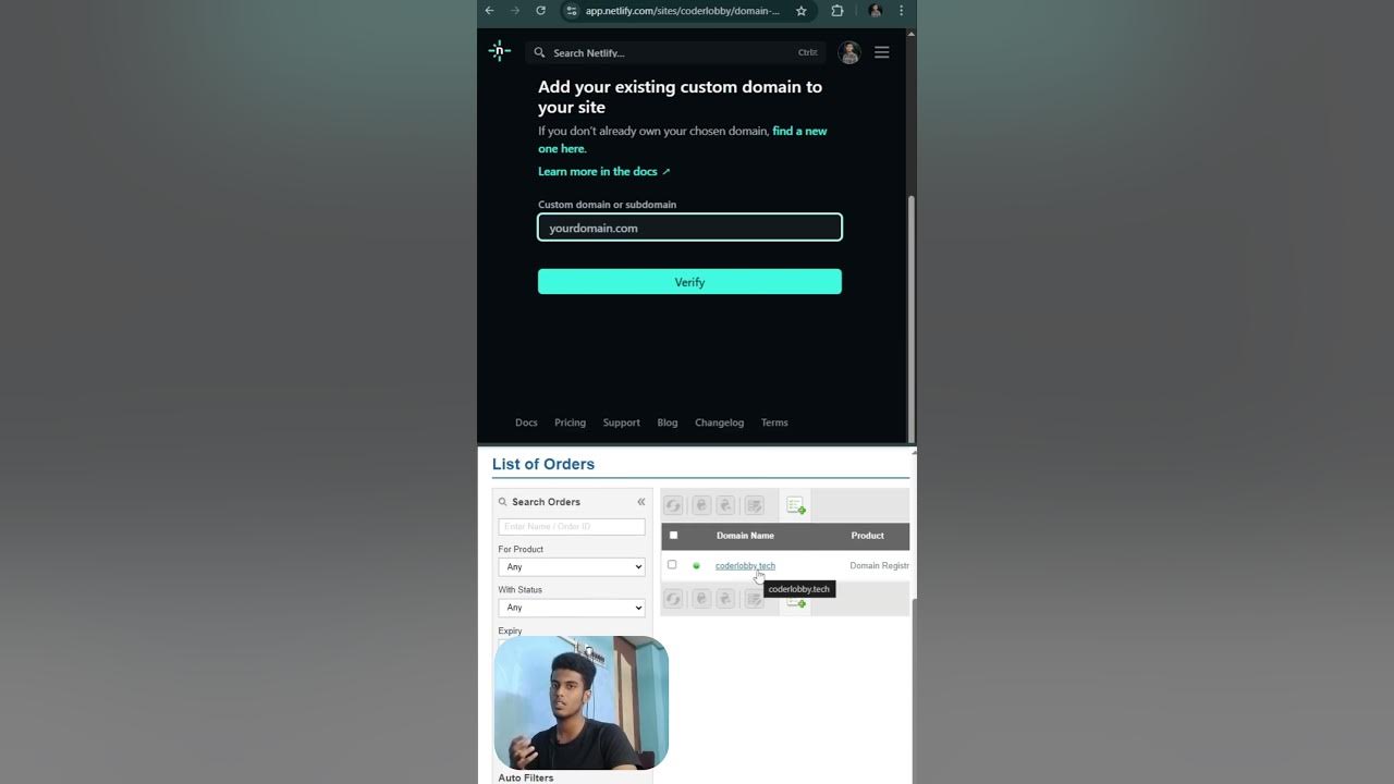 💡 How to add custom domain name in netlify. #coding #mernstack #programming #chatgpt #netlify ...
