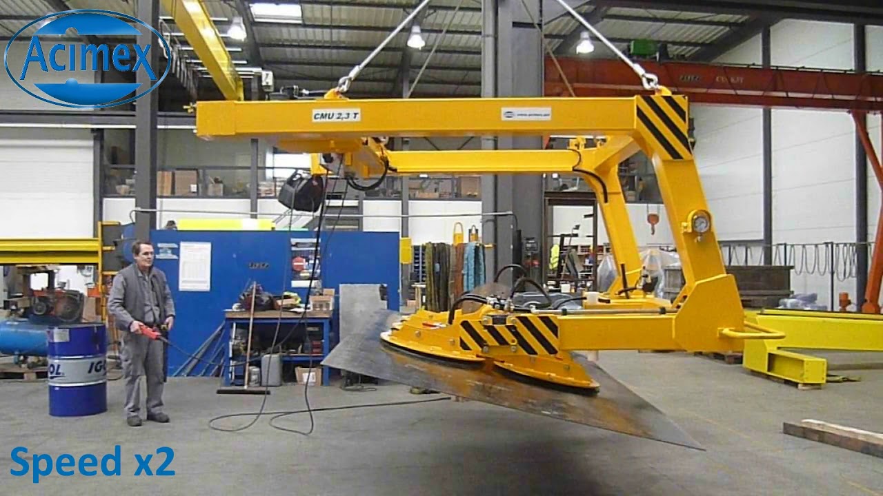 ACIMEX - Metal sheets vacuum lifter - YouTube