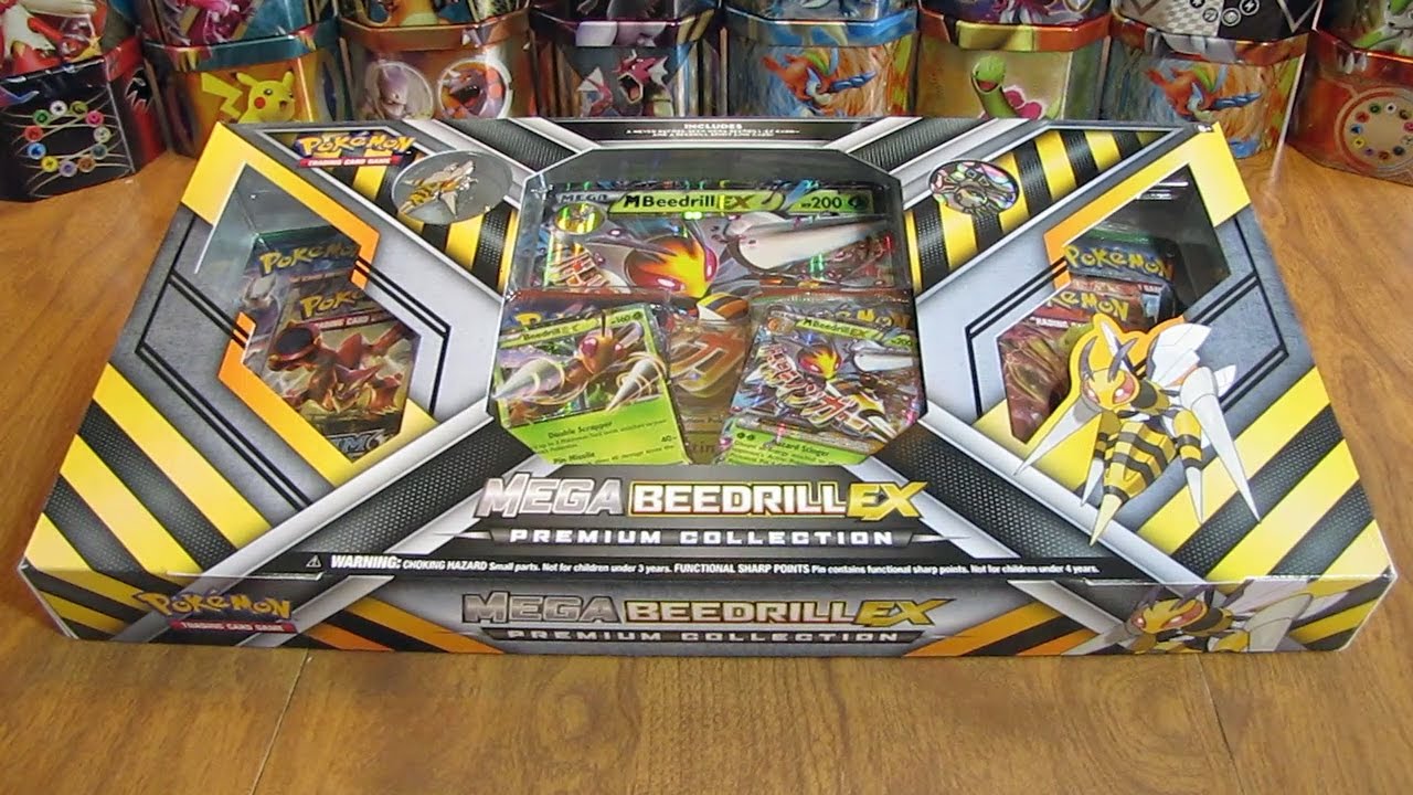 Mega Beedrill EX Premium Collection Box Opening - YouTube