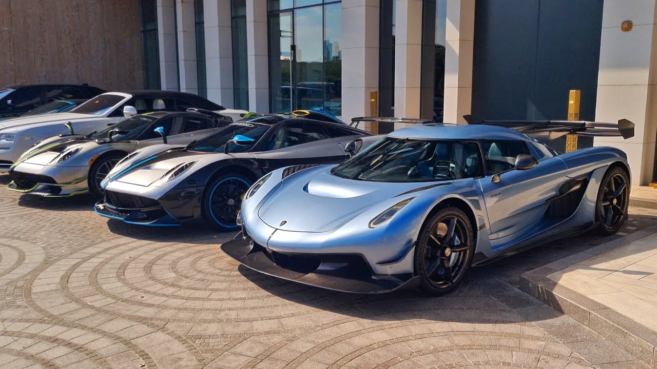 Dubai's HYPERCAR Insanity! 2x Koenigsegg Jesko, Huayra L'Ultimo, Chiron ...