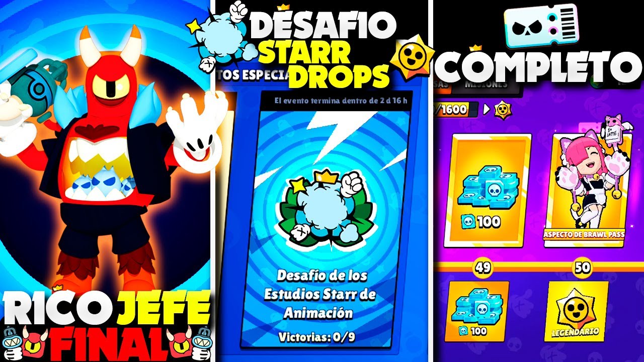 🔥 NUEVO DESAFIO CON STARR DROPS GRATIS | SKIN DE *RICO JEFE FINAL ...