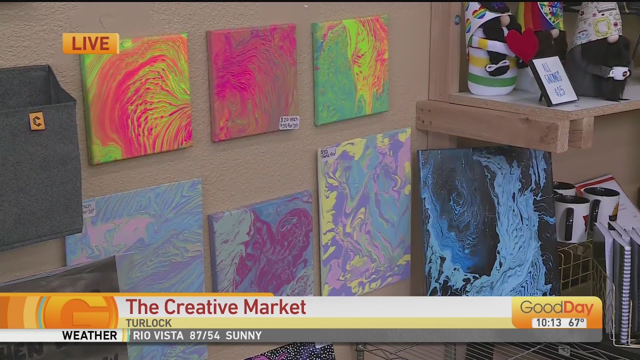 Artist Lex Jazz at The Creative Market in Turlock - YouTube