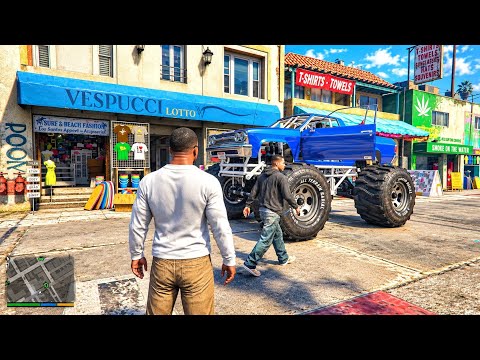 GTA V Franklin Bought Big Off-Roading Car & Calls Trevor to Hang Out But He Only Like His Area