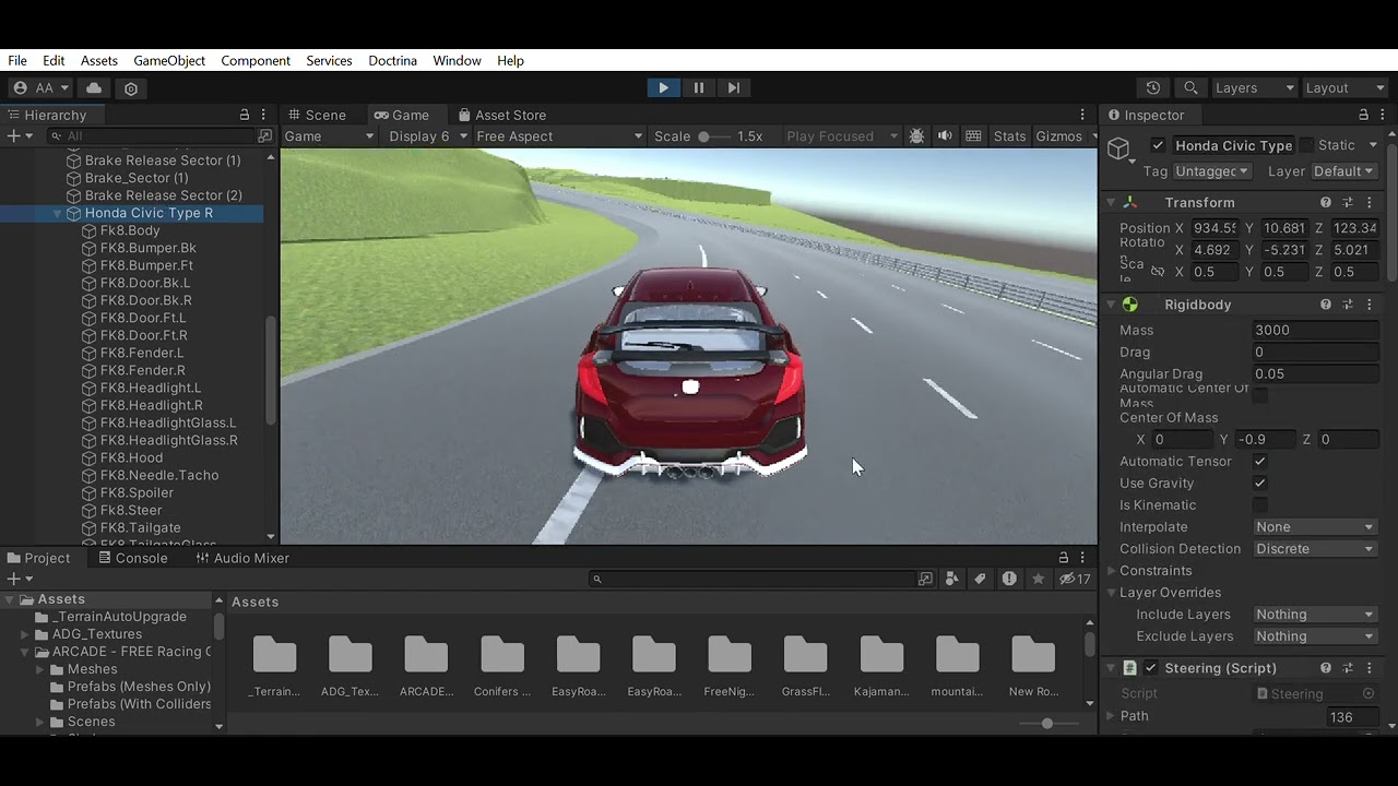 AI Controlled Honda Civic Type R || Physics Insight with Ali Asghar - YouTube