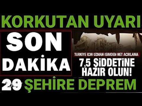 29 ŞEHİRE DEPREM UYARISI AFAD Her An DEPREM Olabilir! İşte O İller Son Dakika Açıklaması