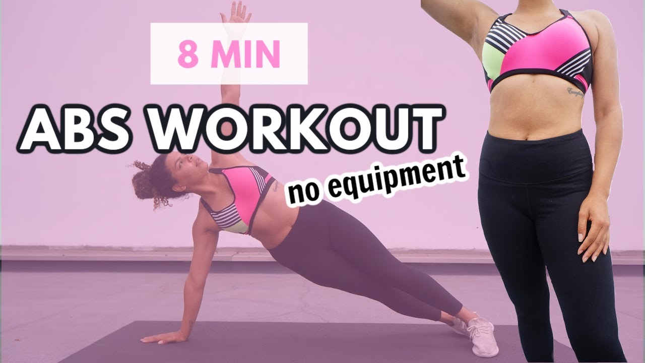 At Home 8 Minute ABS | follow along - YouTube