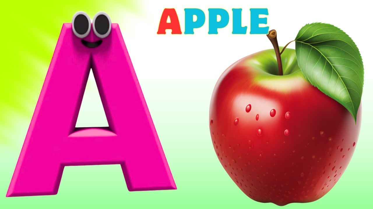 ABC song | a for apple | abc phonics song for toddlers | nursery rhymes ...