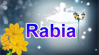Rabia Name Wallpaper