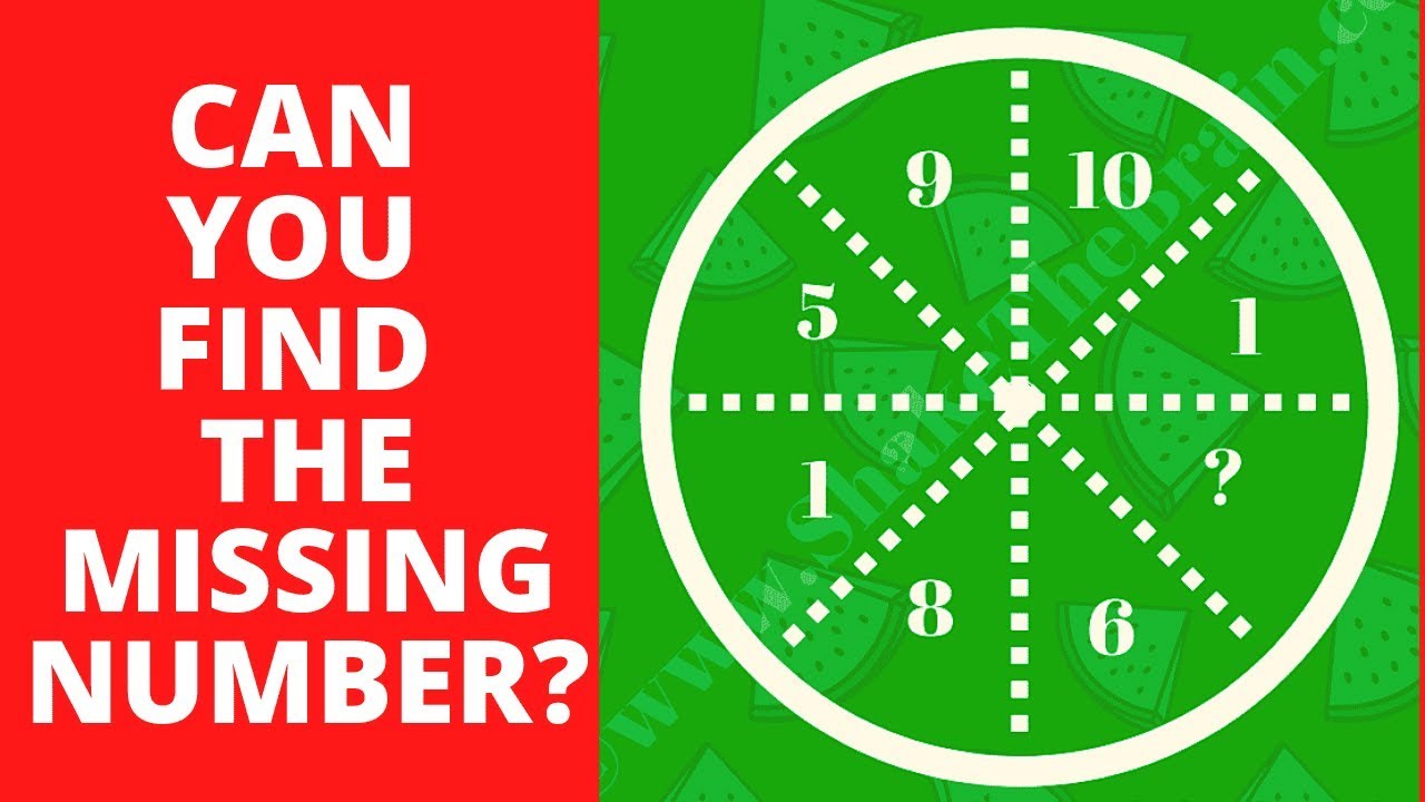 FIND THE MISSING NUMBER IN THE CIRCLE RIDDLES YouTube find-the-missing-number-in-the-circle-riddles-youtube