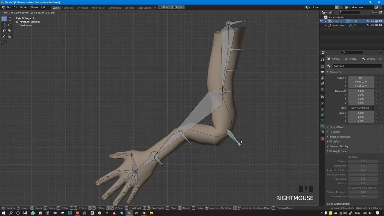 Creating a Spline IK hybrid rig in Blender 2 9X - YouTube