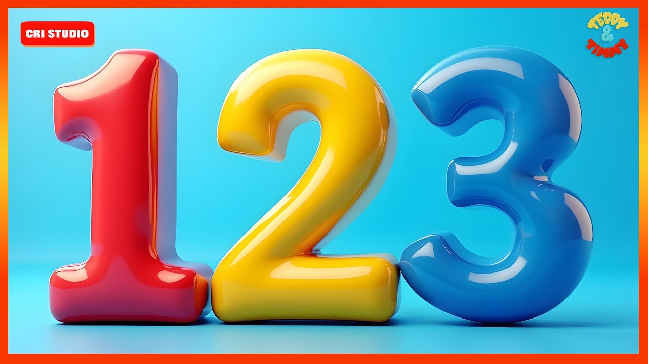 Learn 123 Number Names | 1 to 10 Counting Numbers | Count One to Ten ...