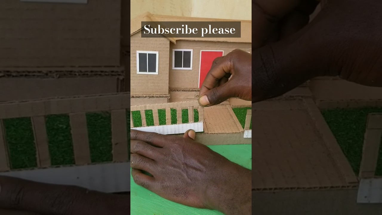 DIY - Hoq To Make A Miniature House From Cardboard #short #DIY # ...