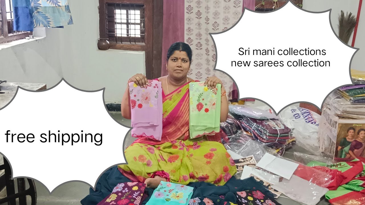 Sri mani collections||new sarees collection🥳|| online nd cod available ...
