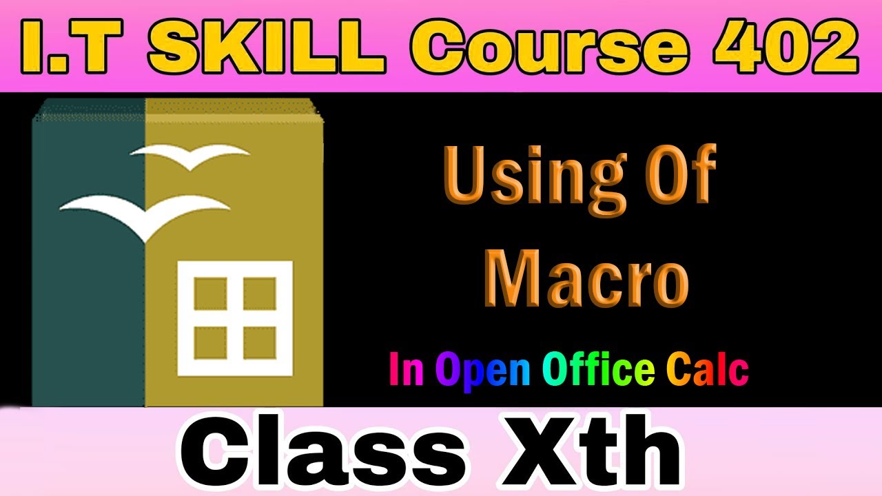 What is a Macro / Using Macro in Spreadsheet - Class X Information ...