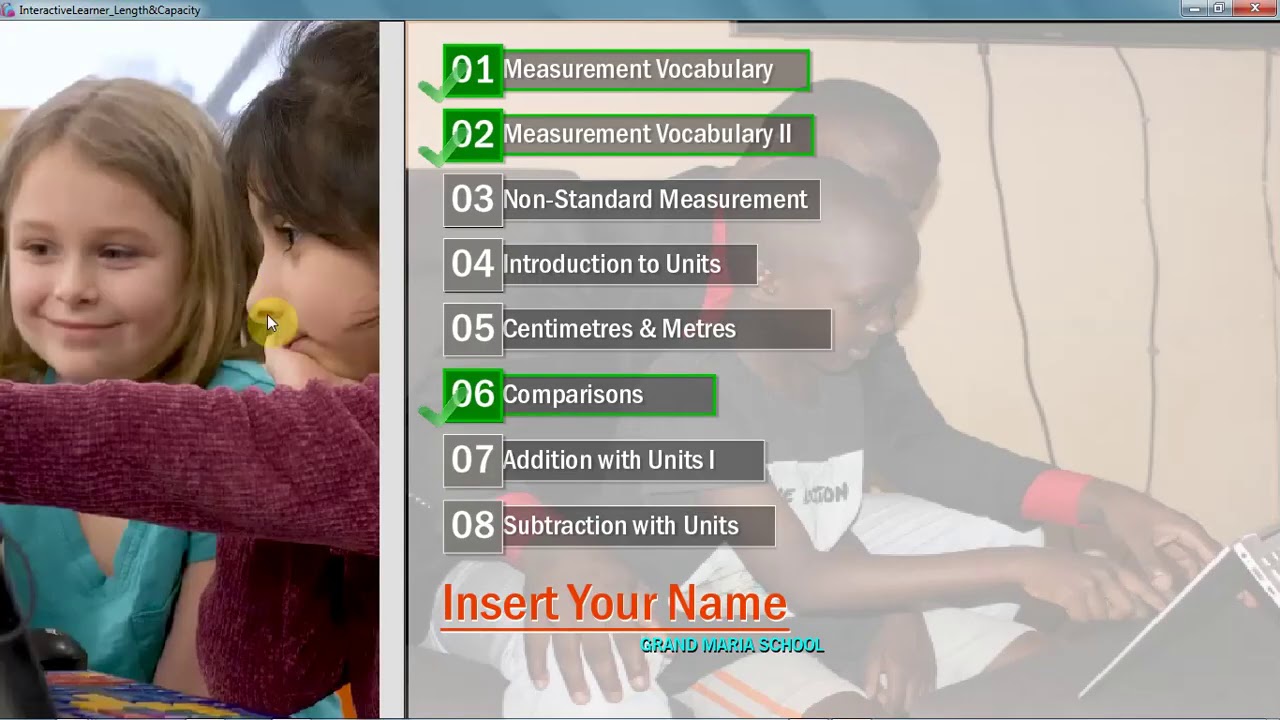 Interactive Learner - length and capacity 1 - YouTube
