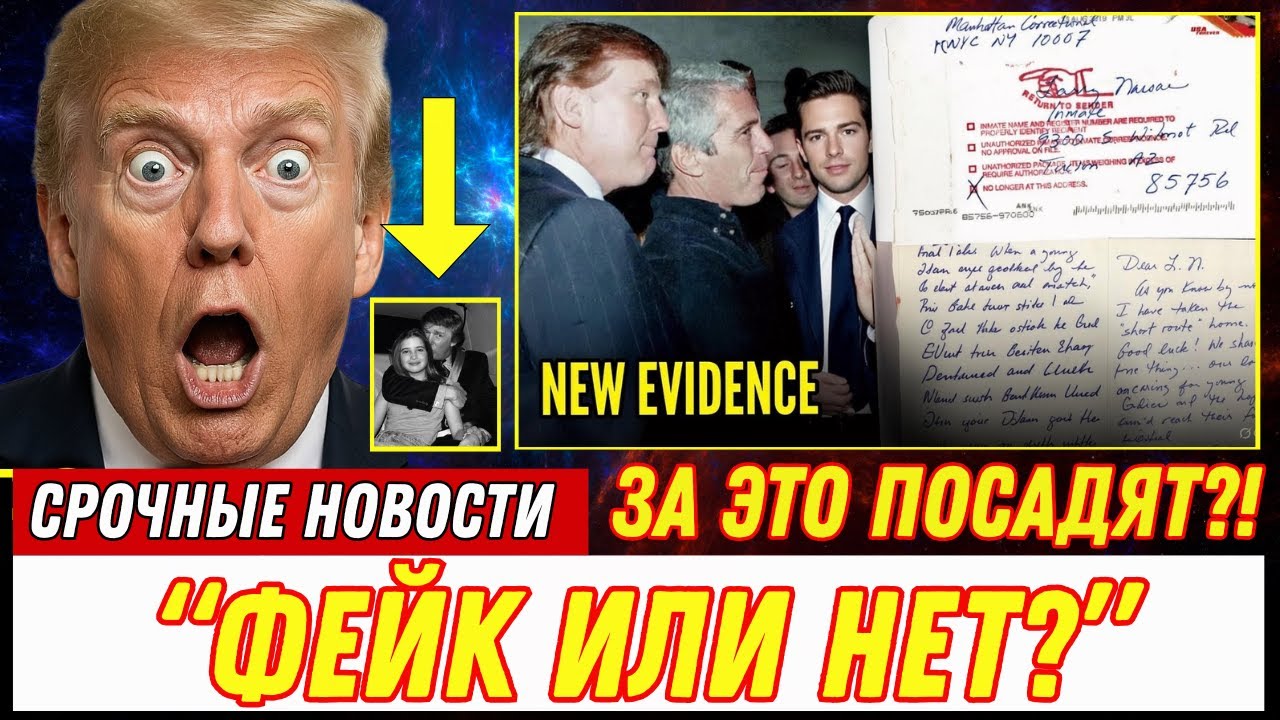 Письмо Эпштейна вызывает вопросы — DOJ заявляет, что оно фейковое - YouTube