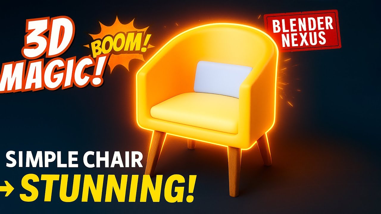 Easiest Way to Model a Chair in Blender (Beginner Tutorial) - YouTube