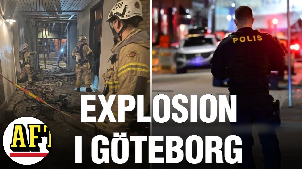Kraftig explosion i Göteborg – omfattande skador - YouTube