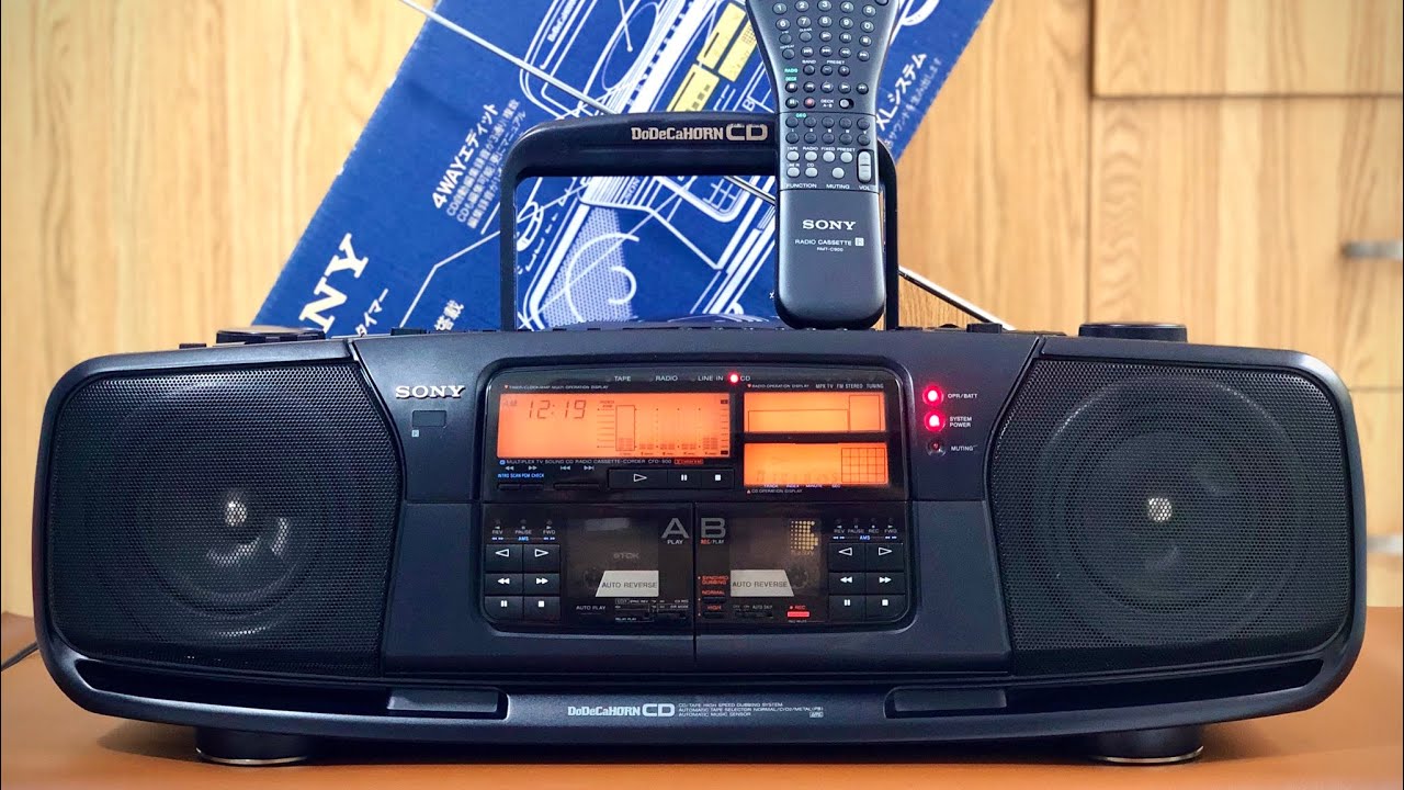 CD Cassette Radio Sony CFD-900 Fullbox Giá 8tr Hàng sưu tầm LH: 077.202 ...