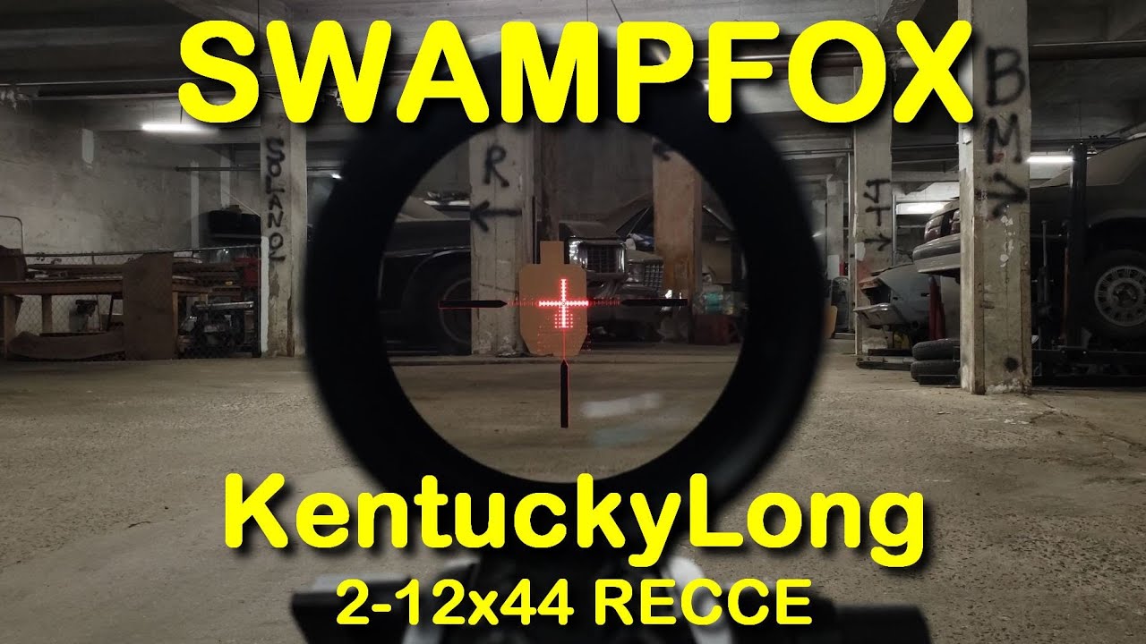 SWAMPFOX Kentucky Long 2-12x44 FFP RECCE Reticle - MPVO Magnificence ...