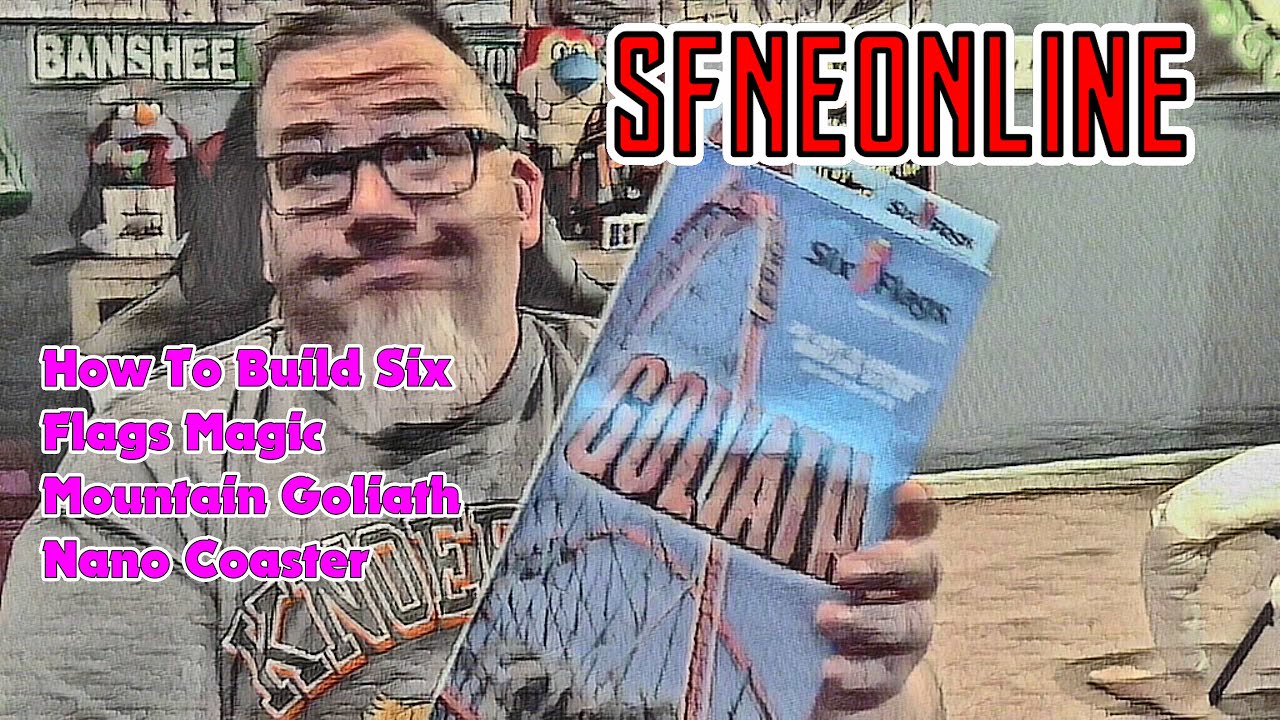 How To Build Six Flags Magic Mountains Goliath Nano Coaster Model - YouTube