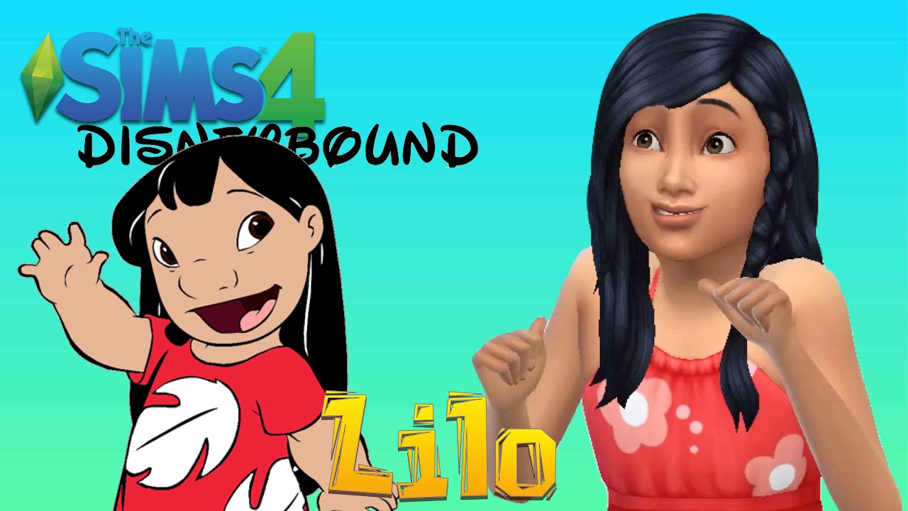 Sims 4: DisneyBound CAS - Lilo (Lilo & Stitch) - YouTube