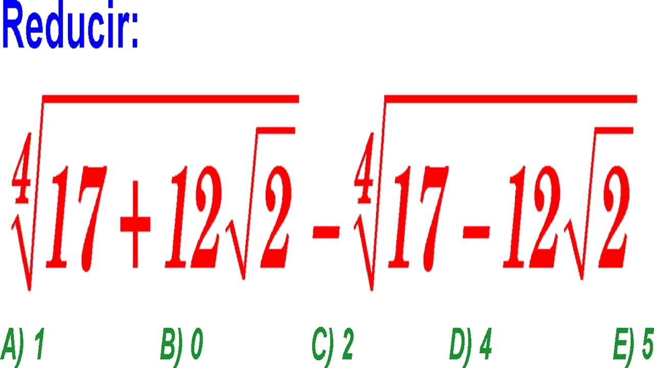 Transformación de Radicales Dobles a Simples Pregunta Resuelta ...