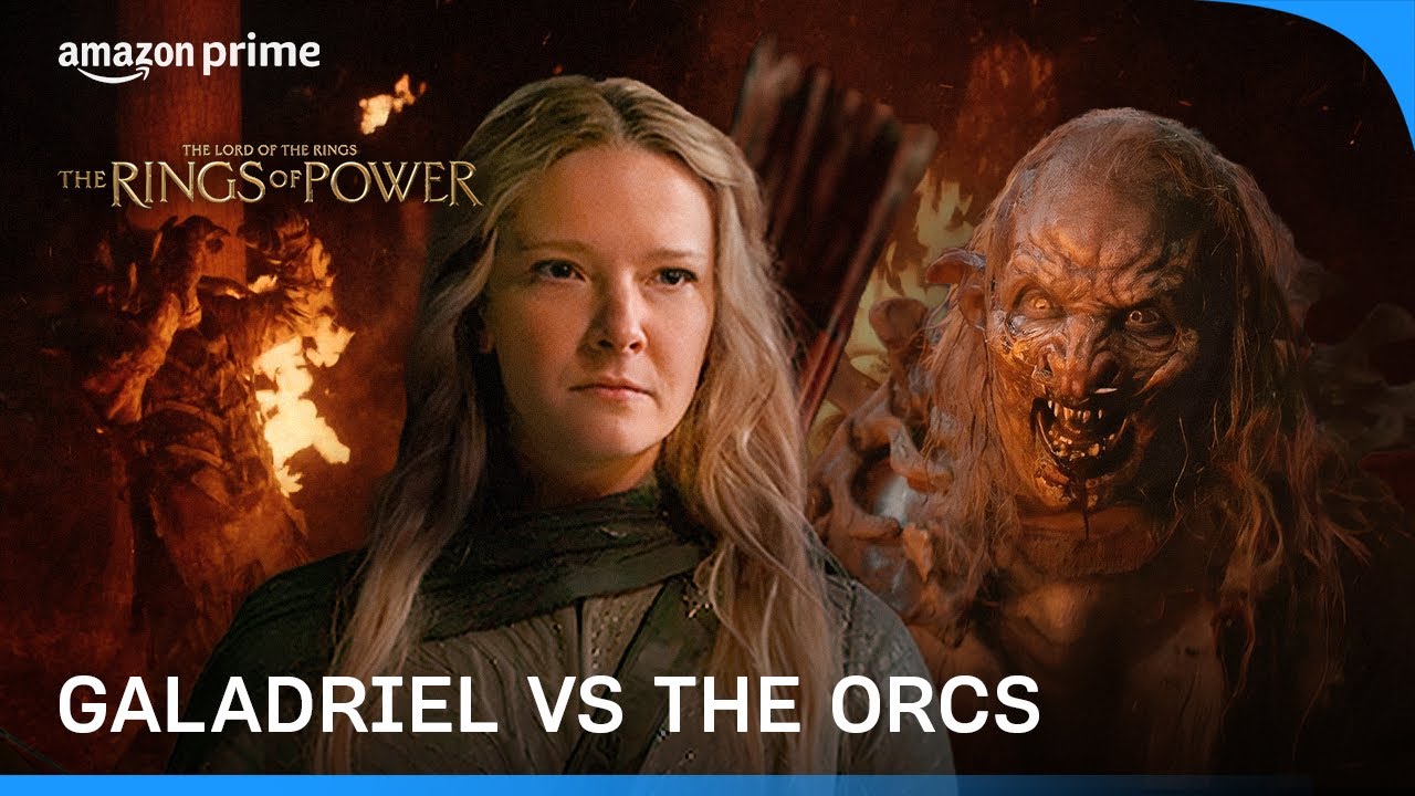 Galadriel's Epic Battle Against The Orcs | The Lord of the Rings: The ...