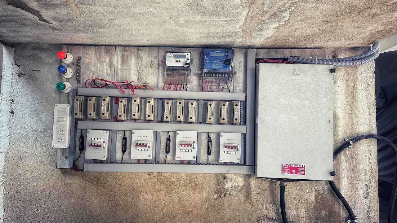 Distribution box 63A Install ~ 3 phase meter connection , 4 connection ...