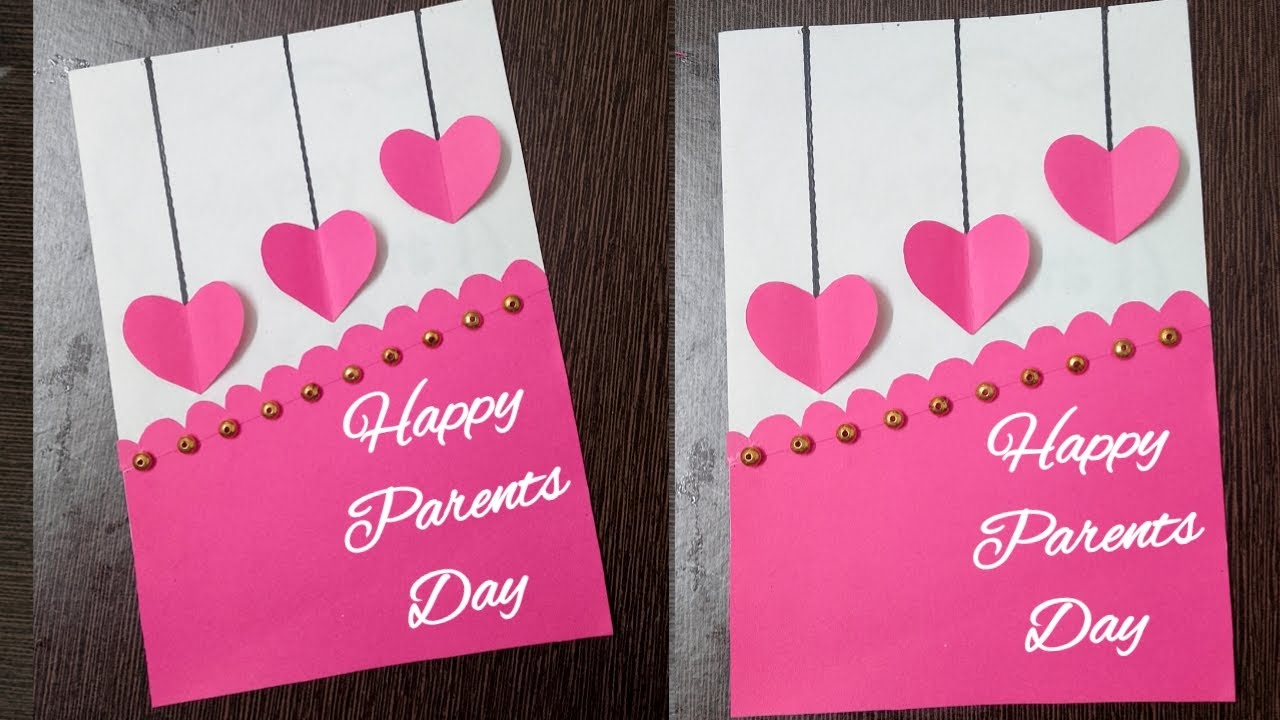 DIY Parents Day Card: Easy Tutorial for Kids | Greeting card for ...
