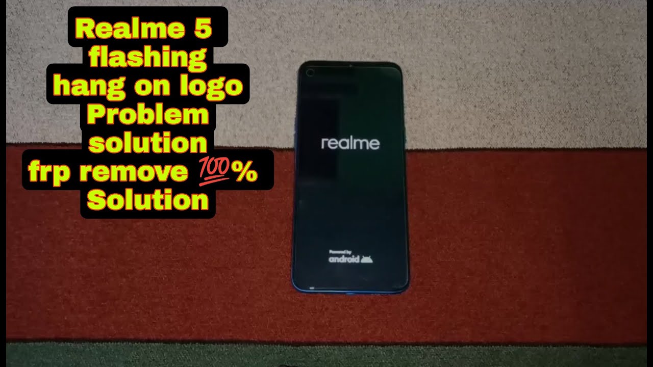 Realme 5 Flashing RMX1911 Hang on logo problem solution - YouTube