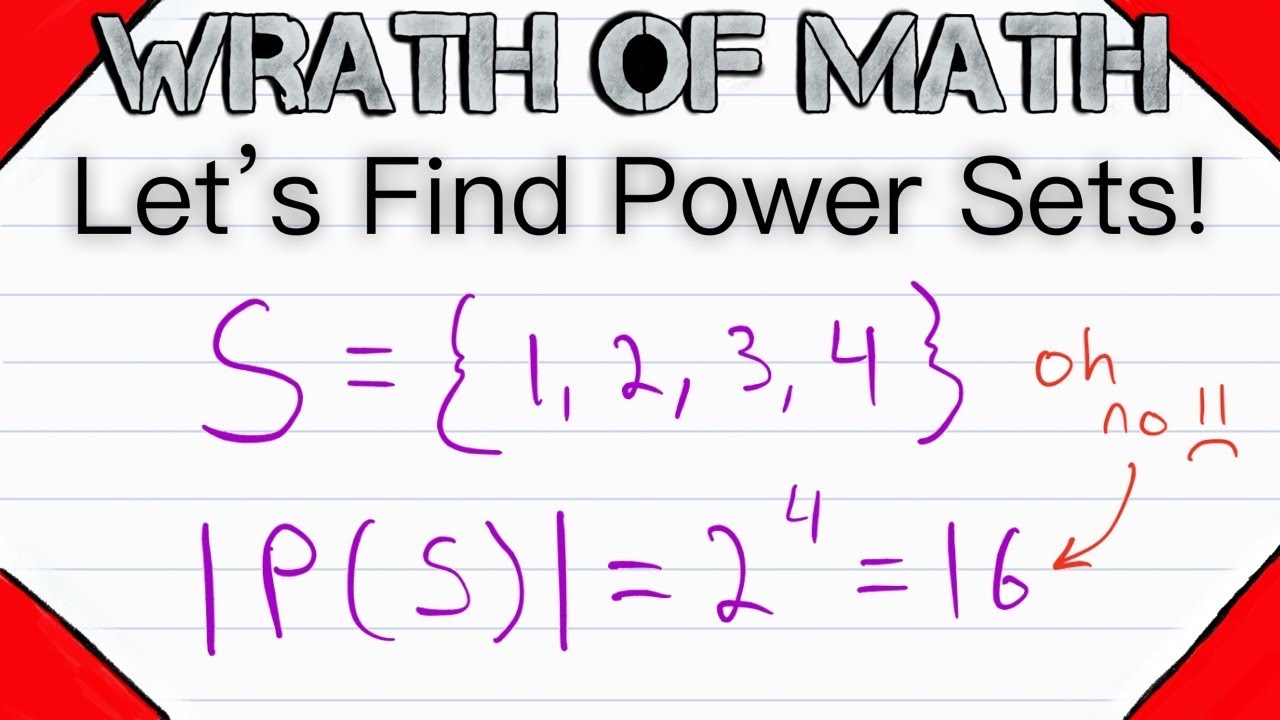 Finding Power Set Examples Set Theory Subsets And Power Sets YouTube