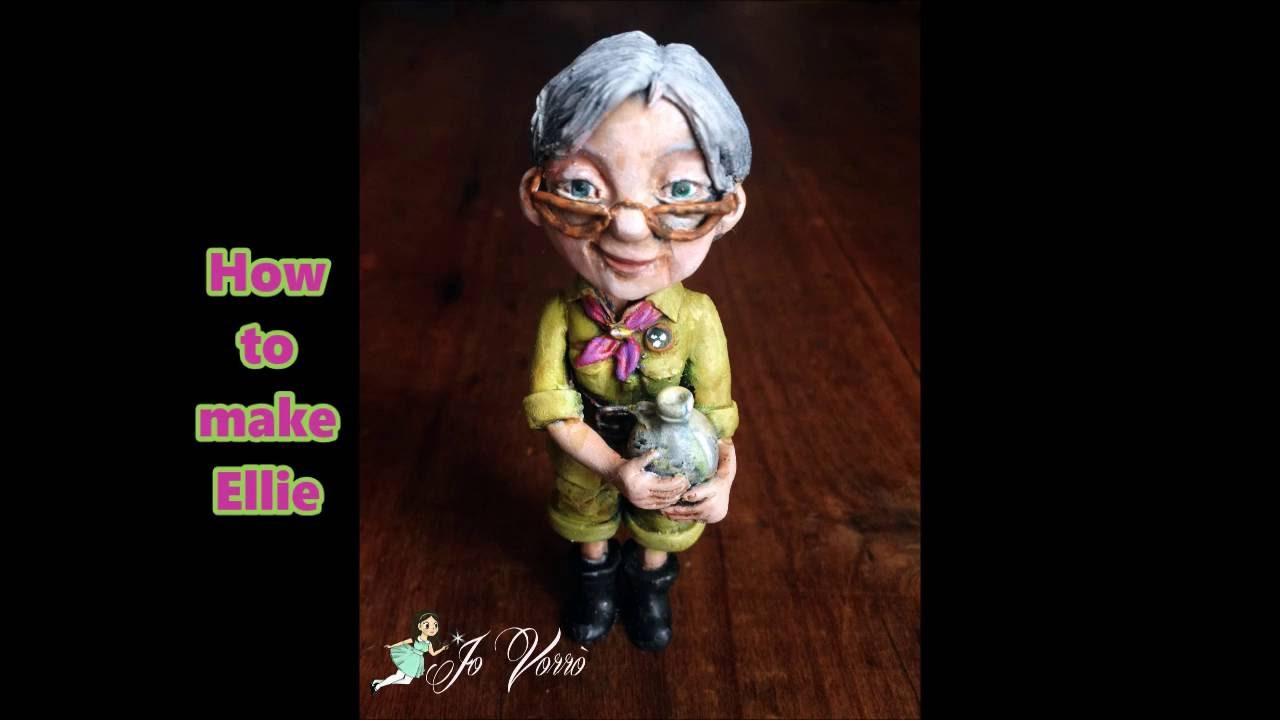 Polymer clay Tutorial Ellie from Up (Figure Sculpted) Part 1 - YouTube