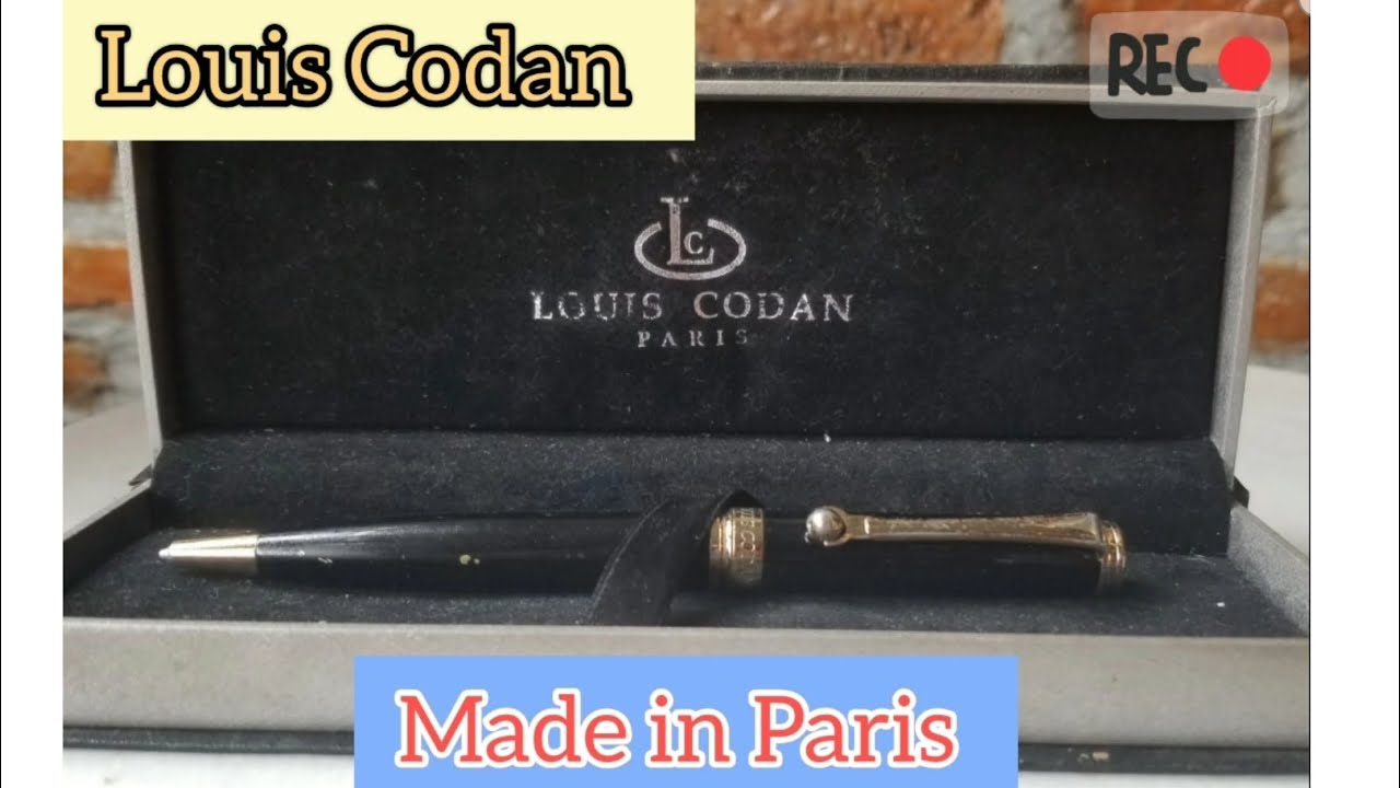 Beautiful Vintage Pen LOUIS CODAN PARIS - YouTube