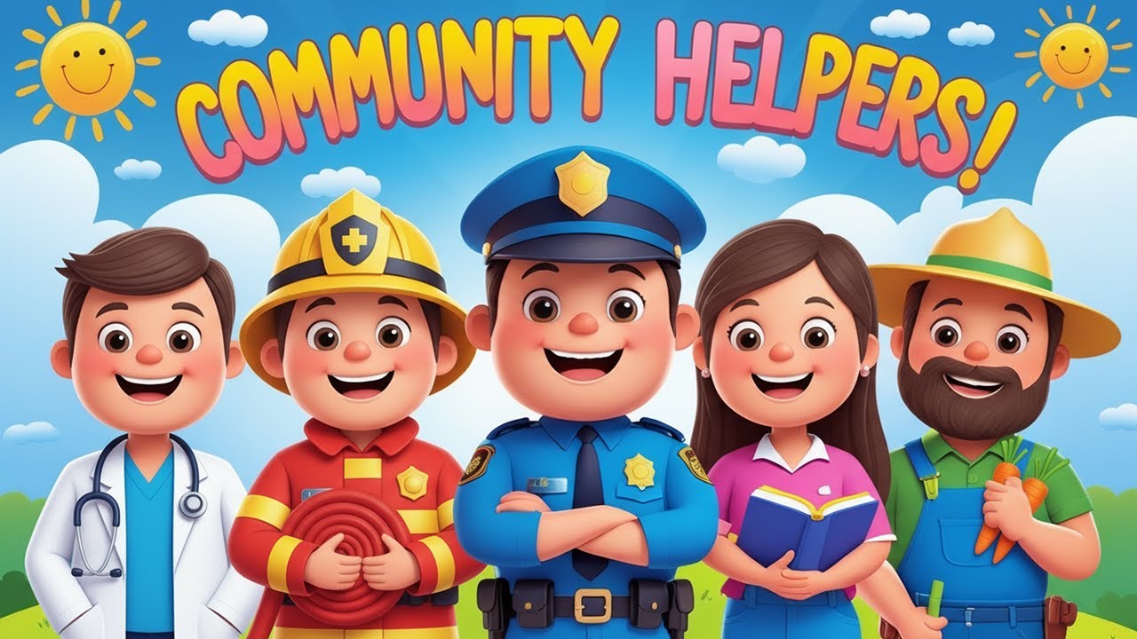 Community Helpers for Kids 👩‍🚒 Everyday Heroes & Their Jobs | Preschool ...