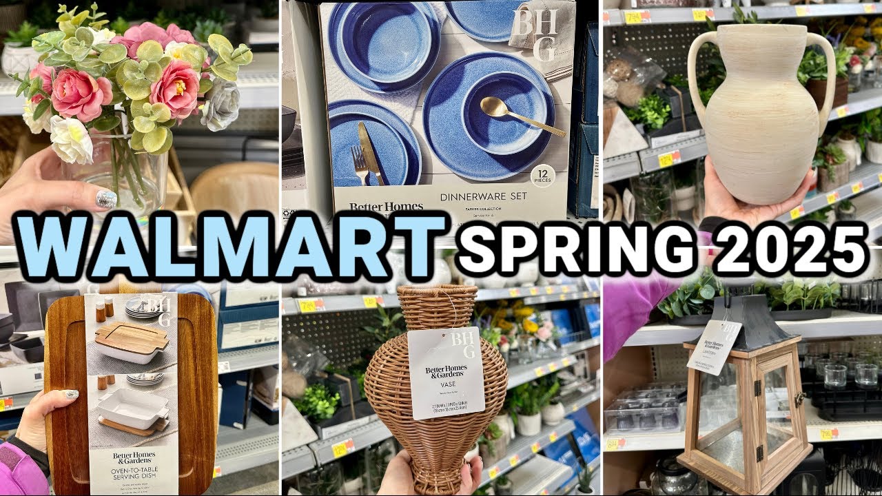 NEW WALMART HOME DECOR FOR SPRING 2025 | Walmart High End Home Finds ...