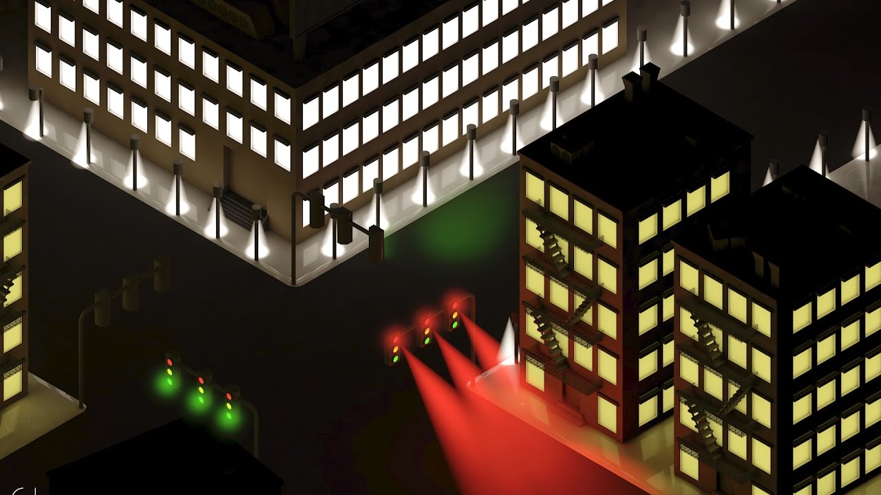 Isometric Street [SpeedART] - YouTube