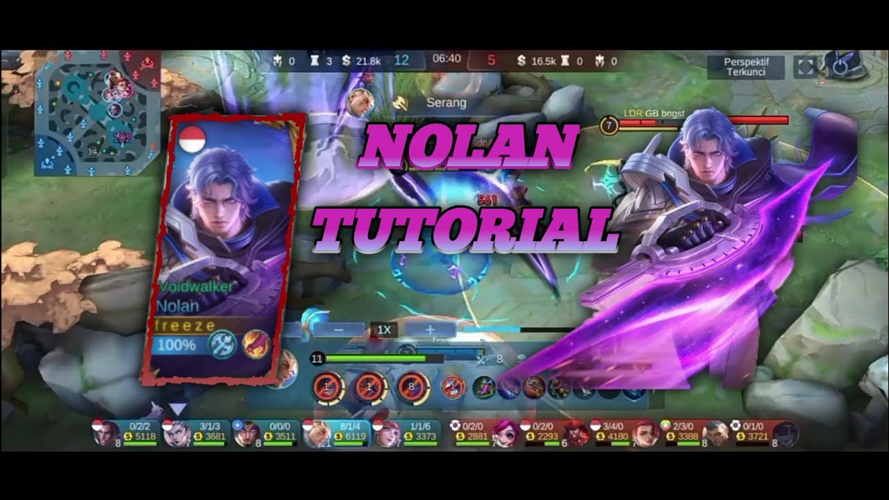 NOLAN TUTORIAL MLBB!!! - YouTube
