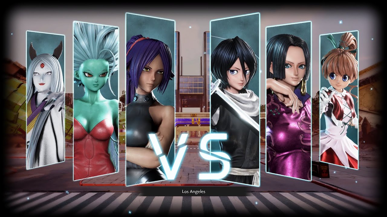 Jump Force all female character fighers battle - YouTube