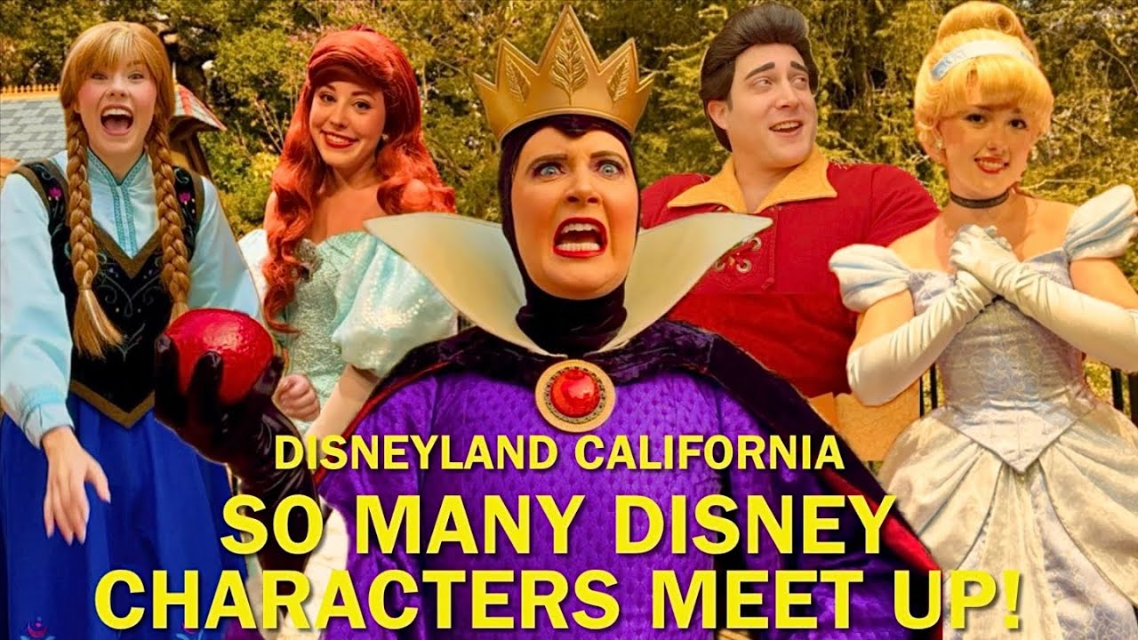 SO MANY Disney Characters Meet Up at Disneyland: Evil Queen, Ariel ...