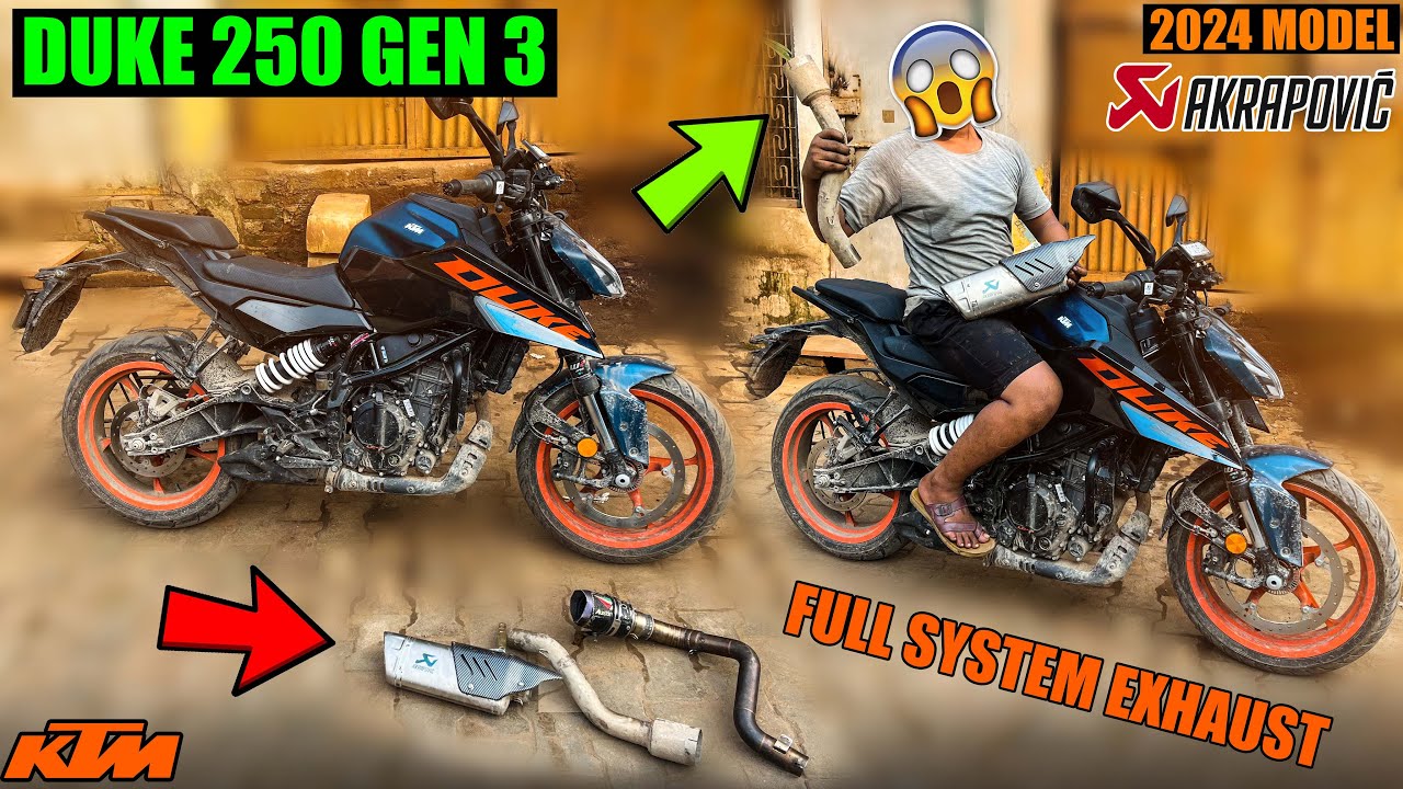 Duke 250 Gen 3 Full System Exhaust 😍| Duke 250 Gen 3 Modified 🚀 ...