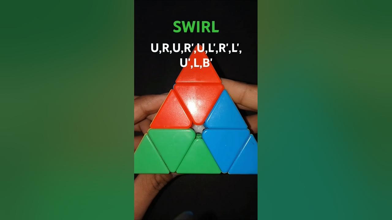 How to make swirl pattern on pyraminx cube#codes #cubing cube - YouTube