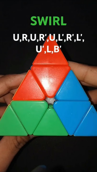 How to make swirl pattern on pyraminx cube#codes #cubing cube - YouTube