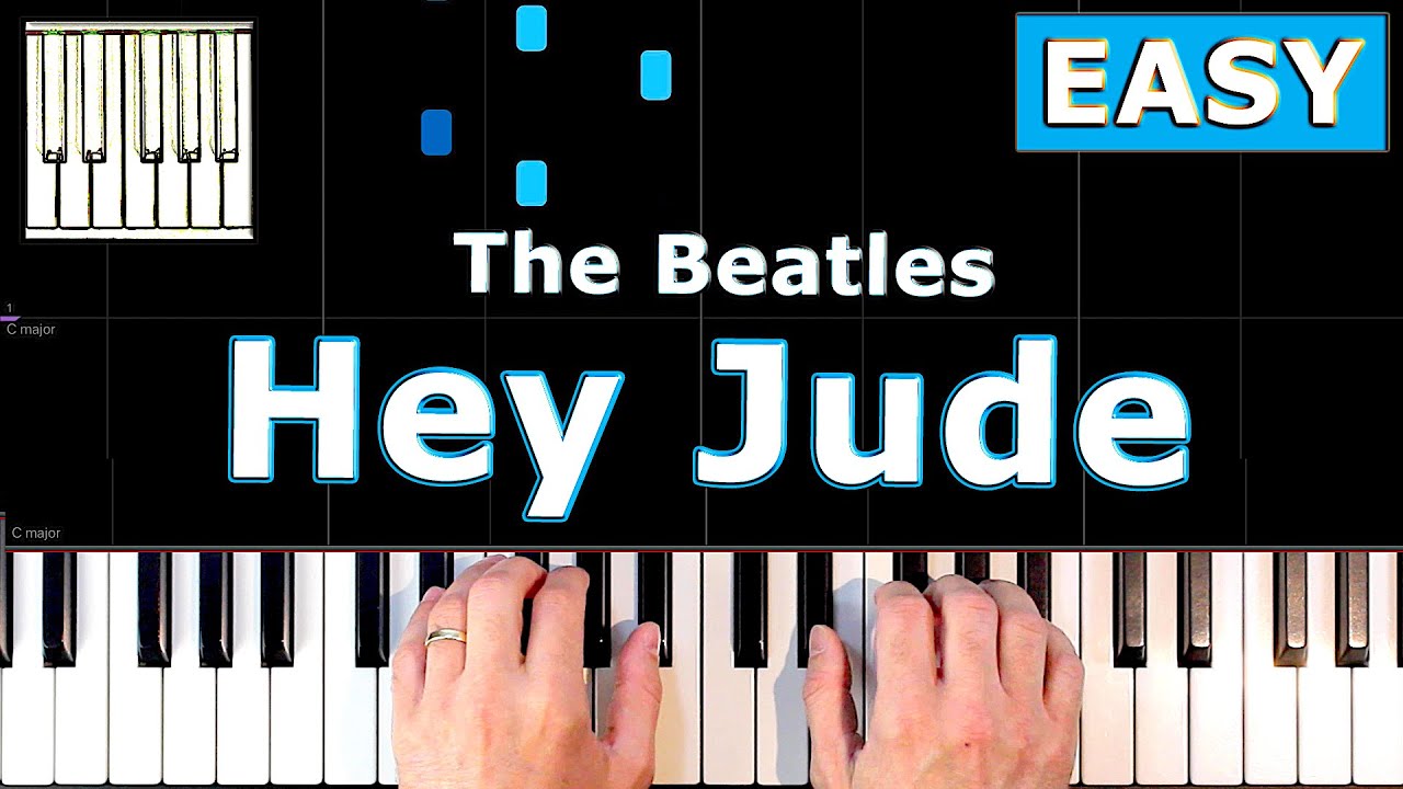 Beatles - Hey Jude - Piano Tutorial EASY - YouTube