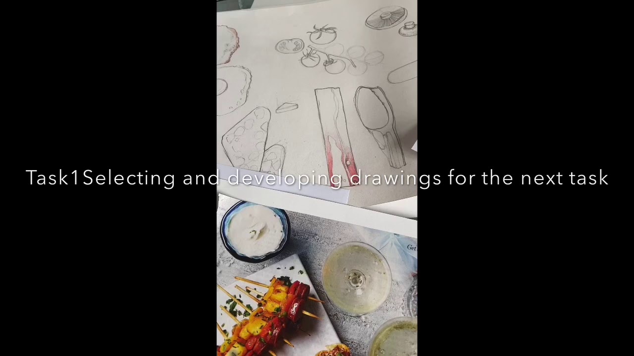 Task 1 Selecting and developing drawings for the next task - YouTube