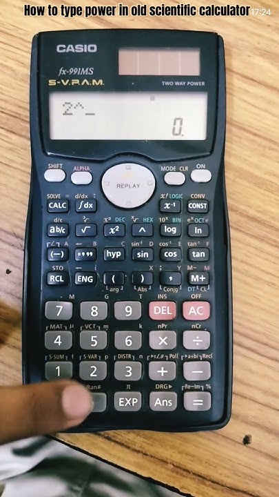 How to type power in old scientific calculator #maths # ...